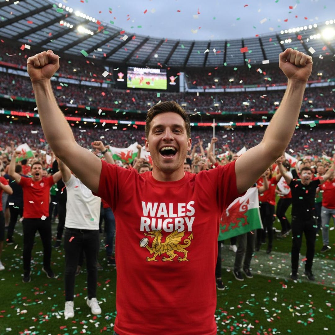 Wales Rugby T-shirt, Welsh Rugby Supporters Tee, Gift for Rugby Fans ...