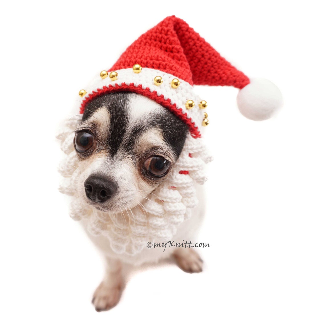 Santa Dog Hat Santa Beard Hat for Dogs Cats Christmas Santa | Etsy