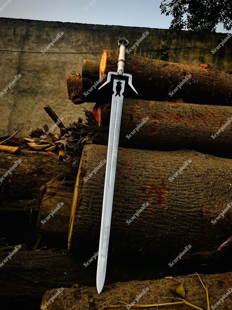 Hand Forged Life Size Replica of Zireael Sword Cosplay Prop Witcher-3 ...