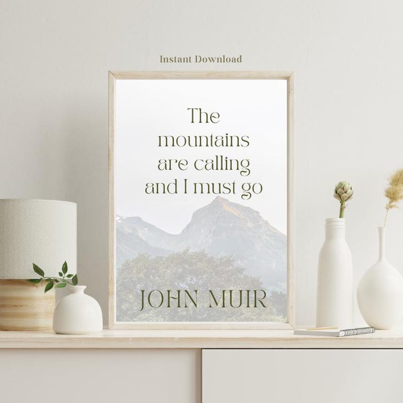 John Muir Wall Art - Etsy
