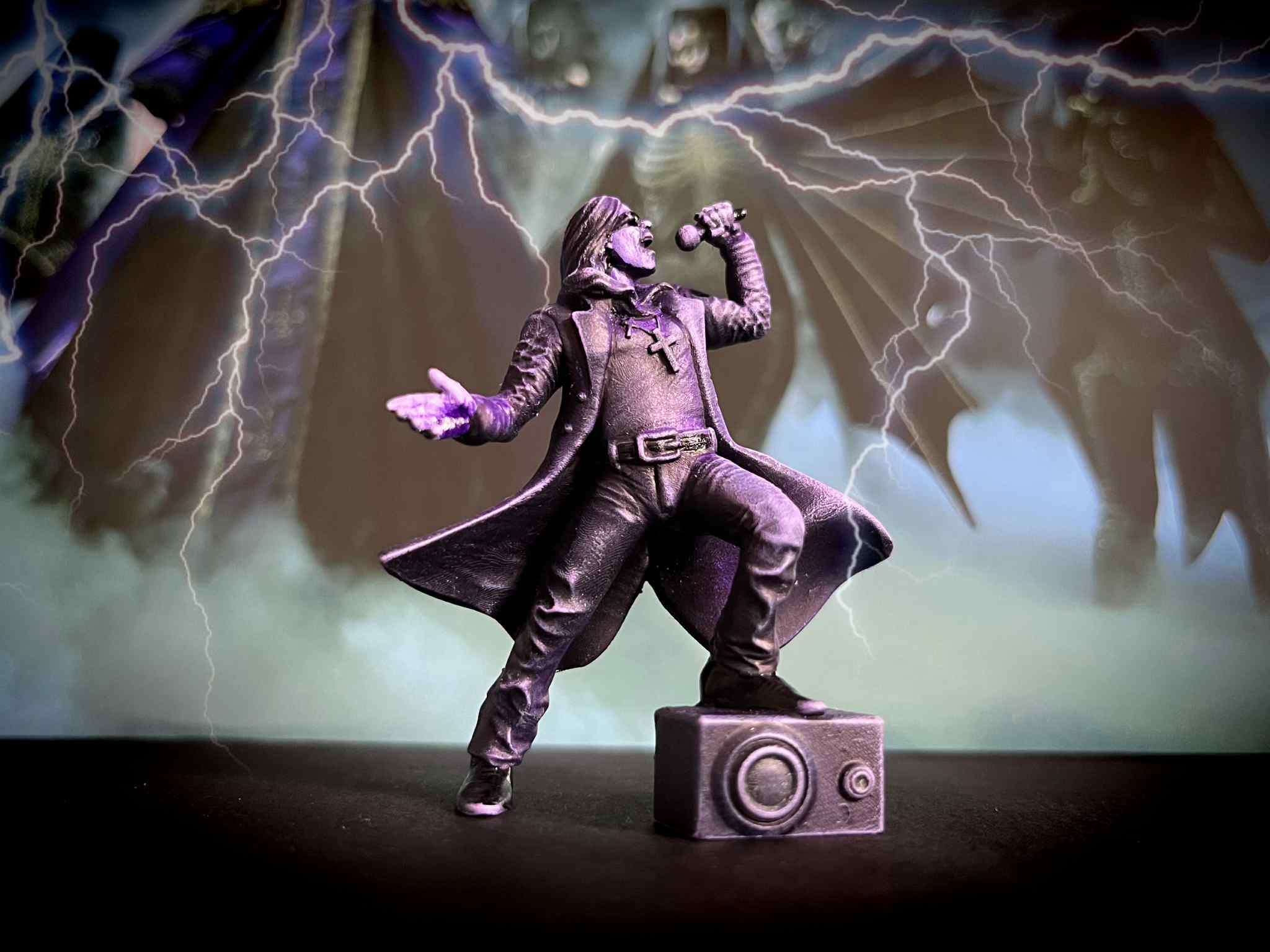 Ozzy Osbourne Rock Legend Sculpture – 54mm Scale 3D Printable Miniature ...