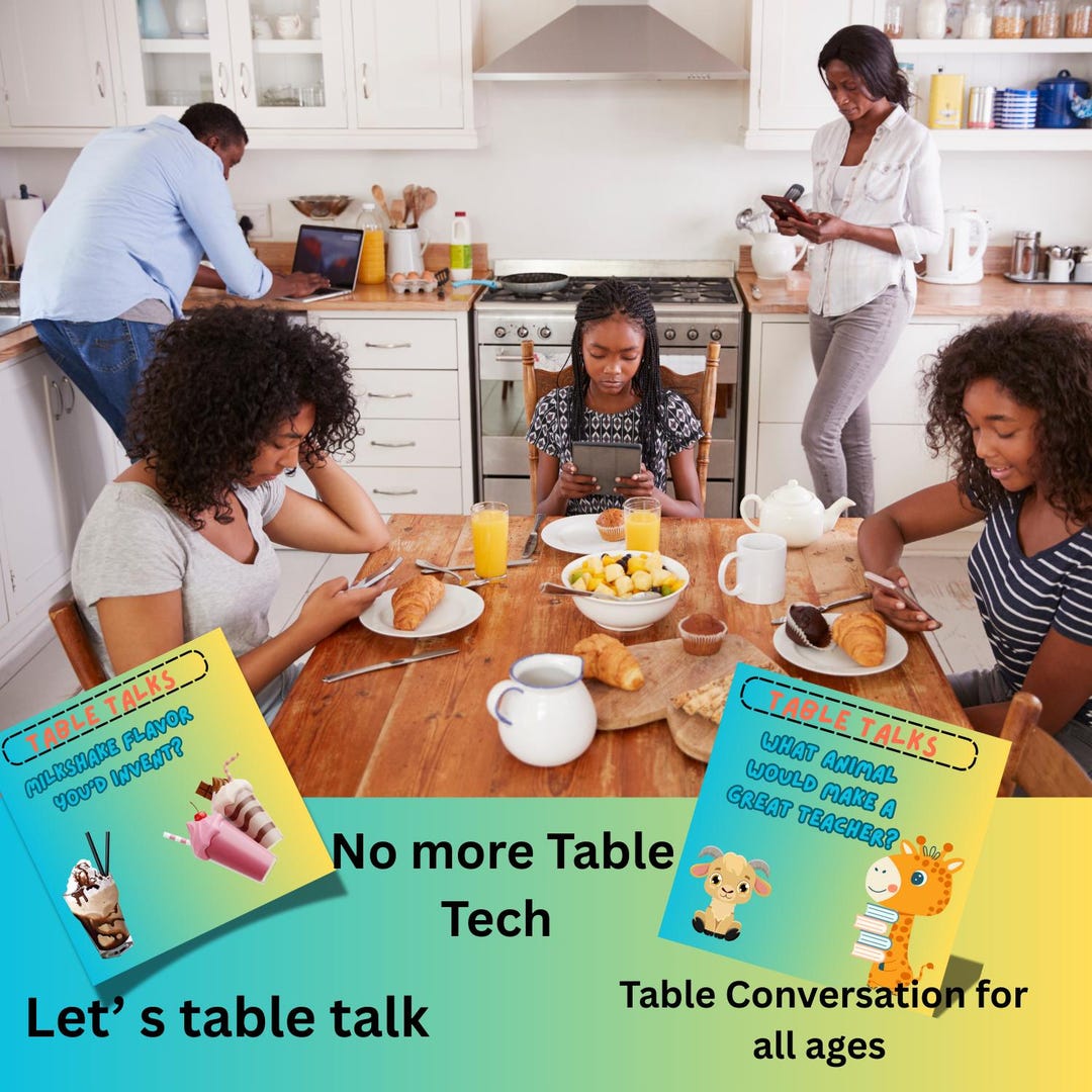 Kids Table Talks Easy Convo for Kids Use on Road Trips, Classrooms ...