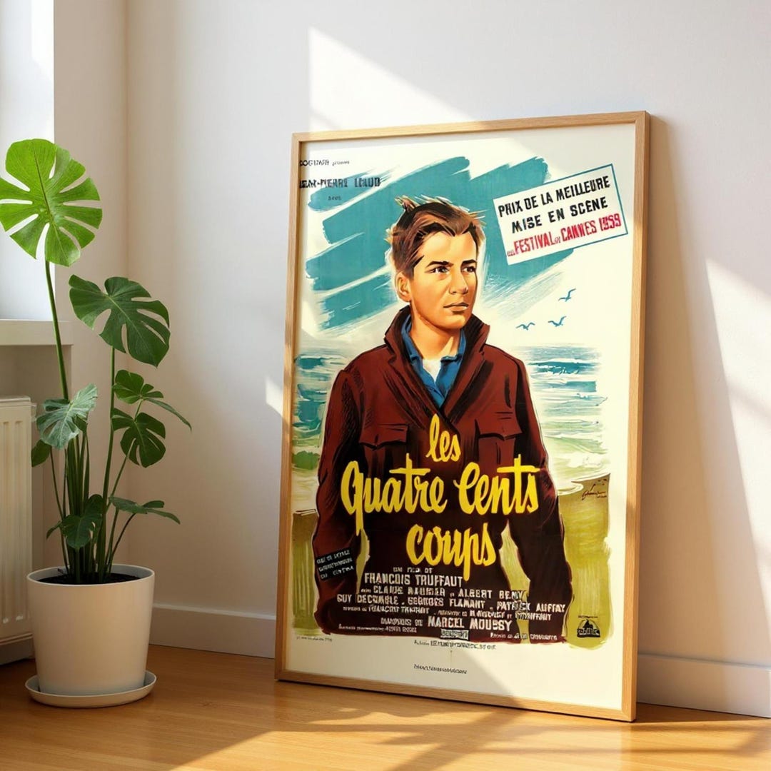 Poster of the 400 Blows, Truffaut Film, Cult French Film Poster - Etsy