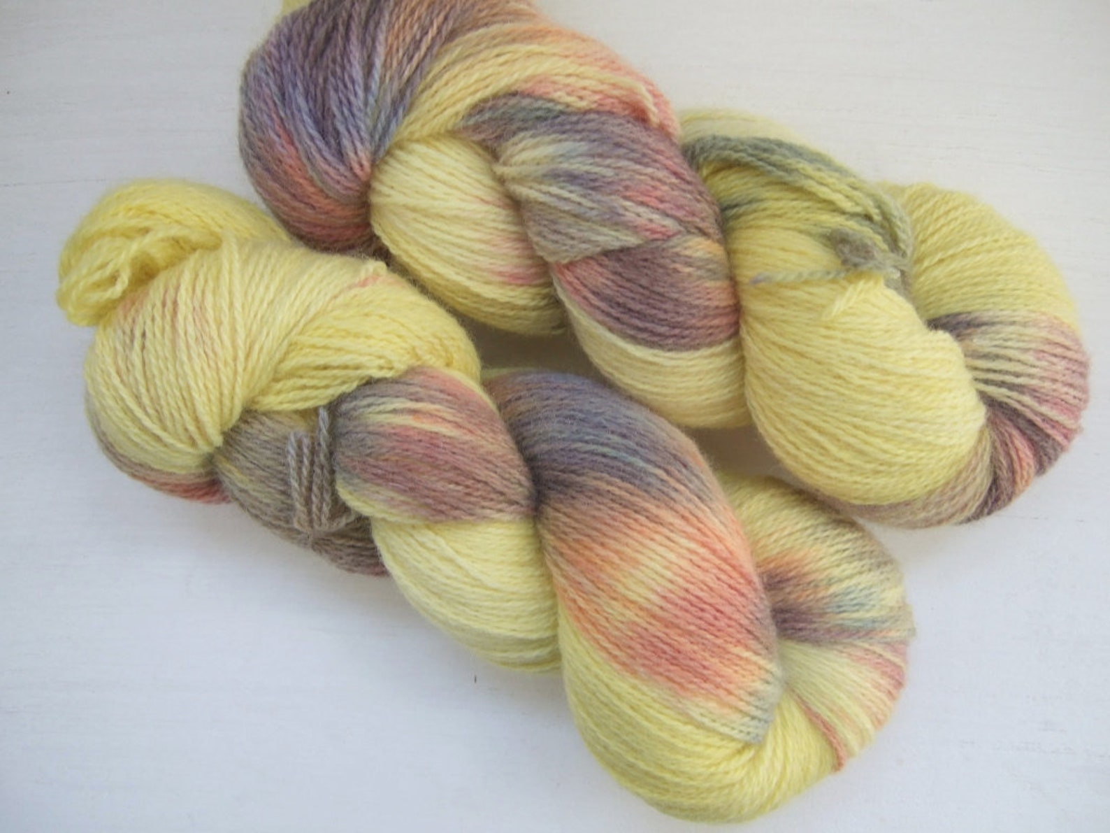 Hand Dyed 100% WOOL Yarn Set 2 Skeins 300gr 2 X 150 Gr. - Etsy UK