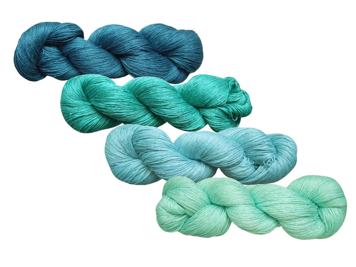 High Quality 100% LINEN Yarn 400gr 4 Hanks X 100 Grpure - Etsy