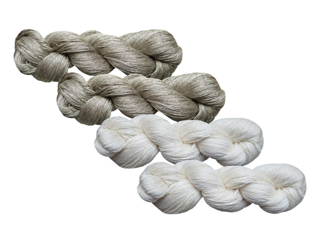 High Quality 100% LINEN Yarn, 400gr 4 Hanks X 100 Gr. - Etsy