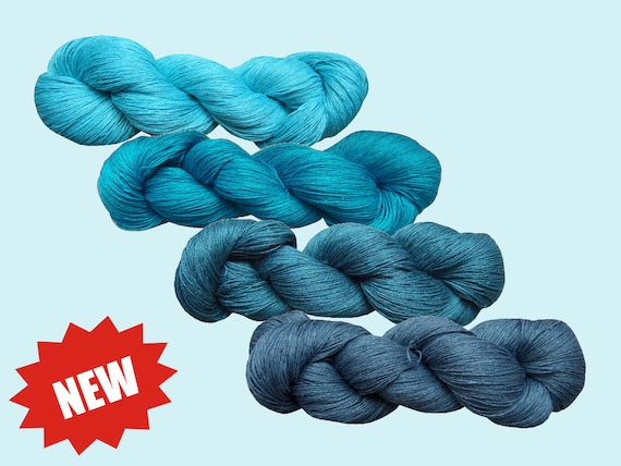 High Quality 100% LINEN Yarn 400gr 4 Hanks X 100 Grpure - Etsy