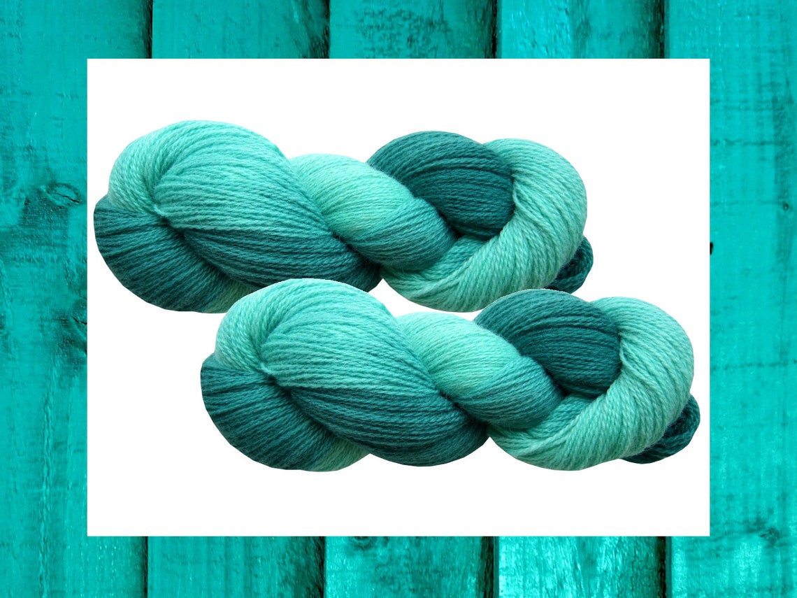 Hand Dyed 100% WOOL Yarn Set 2 Skeins 300gr 2 X 150 Gr. - Etsy