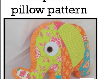 Elephant Pillow Sewing Pattern and Instructions - Etsy