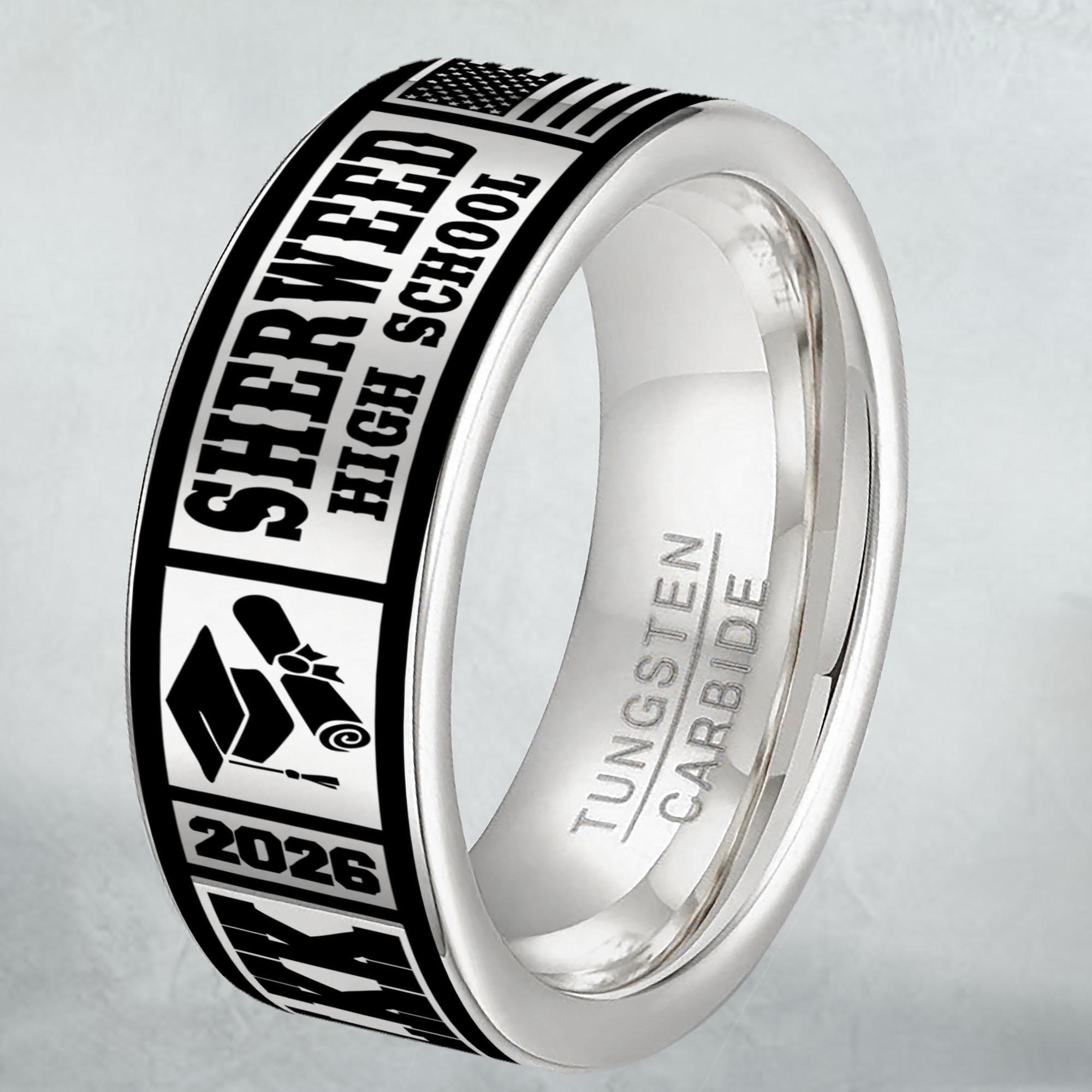 Csutom Graduation Ring:high School Class Ring,college Ring,customized ...