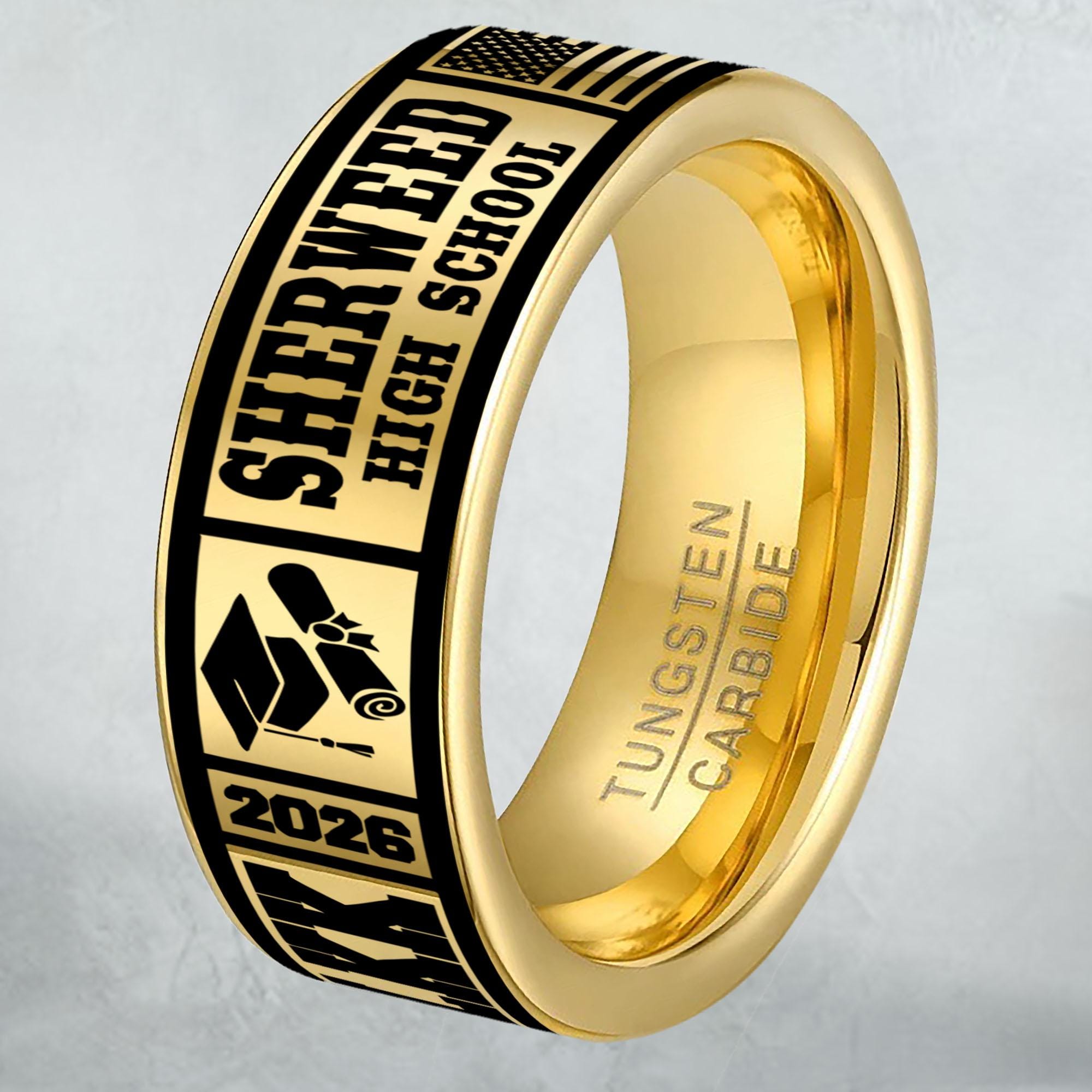 Csutom Graduation Ring:high School Class Ring,college Ring,customized ...