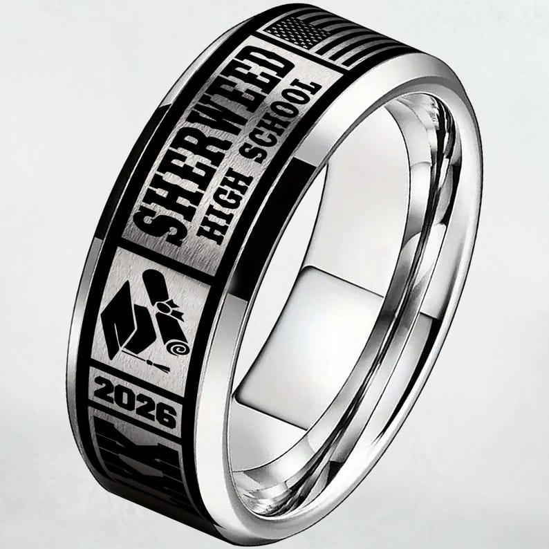 Custom Graduation Ring:school Class Ring,college Jewelry,personalized ...