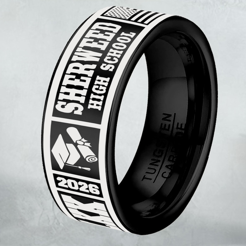 Csutom Graduation Ring:high School Class Ring,college Ring,customized ...