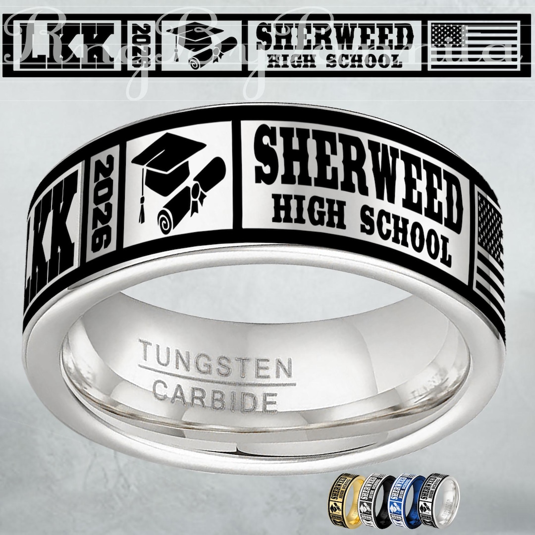 Csutom Graduation Ring:high School Class Ring,college Ring,customized ...