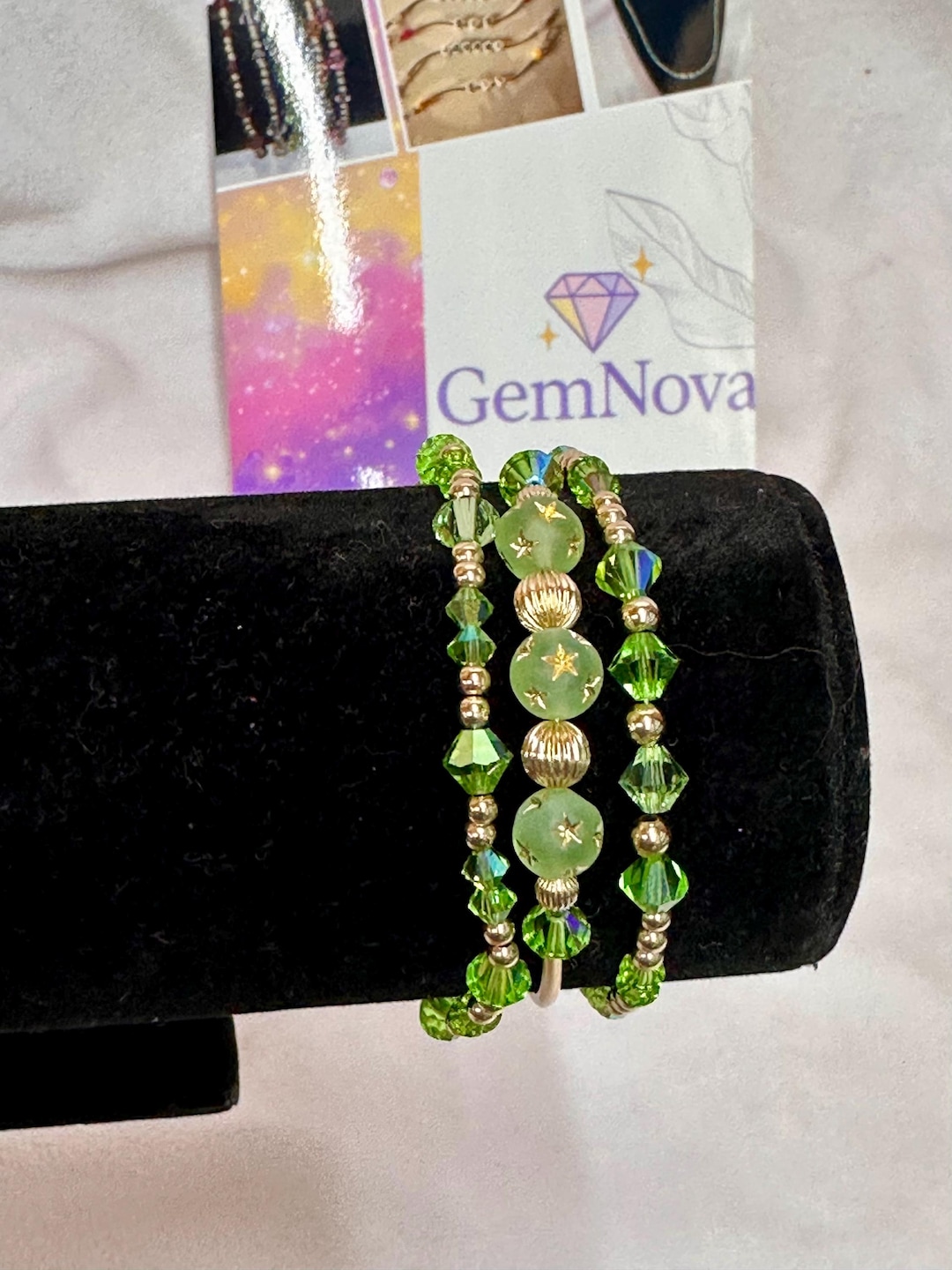 Birthstone Stack Set – 2 Bracelets + 1 Bangle – Personalized Jewelry ...