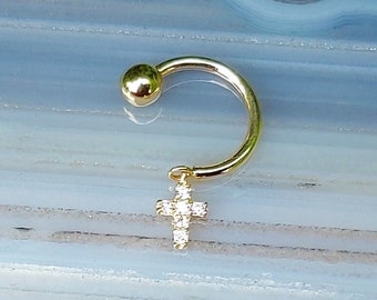 14K Solid Gold Opal Belly Button Ring Opal Belly Button Hoop - Etsy