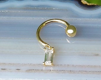 Gold Hoop Belly Button Ring - Etsy