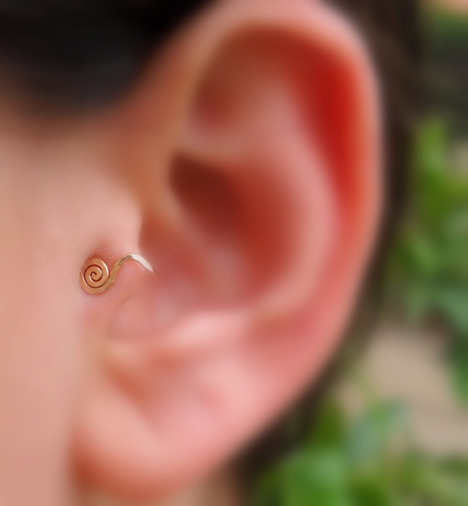 Nose Cuff Spiral Tragus Cuff Ear Cuff Non Pierced Fake - Etsy