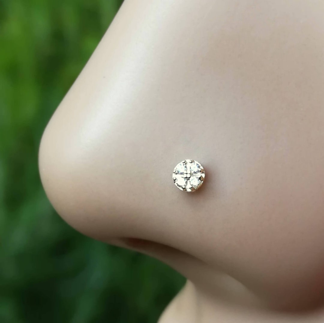 Gold Nose Ring Designs Circle Nose Rings Designs Gold Nose Ring Gold ...
