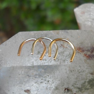 14K Gold Retainers Septum Retainer Piercing Septum Piercing Retainer ...