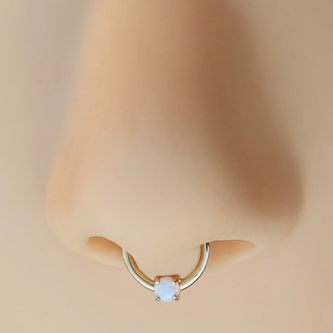 Septum Piercing Small 14K Gold Septum Ring Jewelry Septum Piercings ...