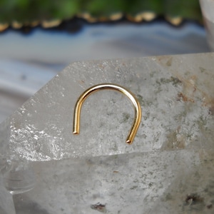 14K Gold Retainers Septum Retainer Piercing Septum Piercing Retainer ...