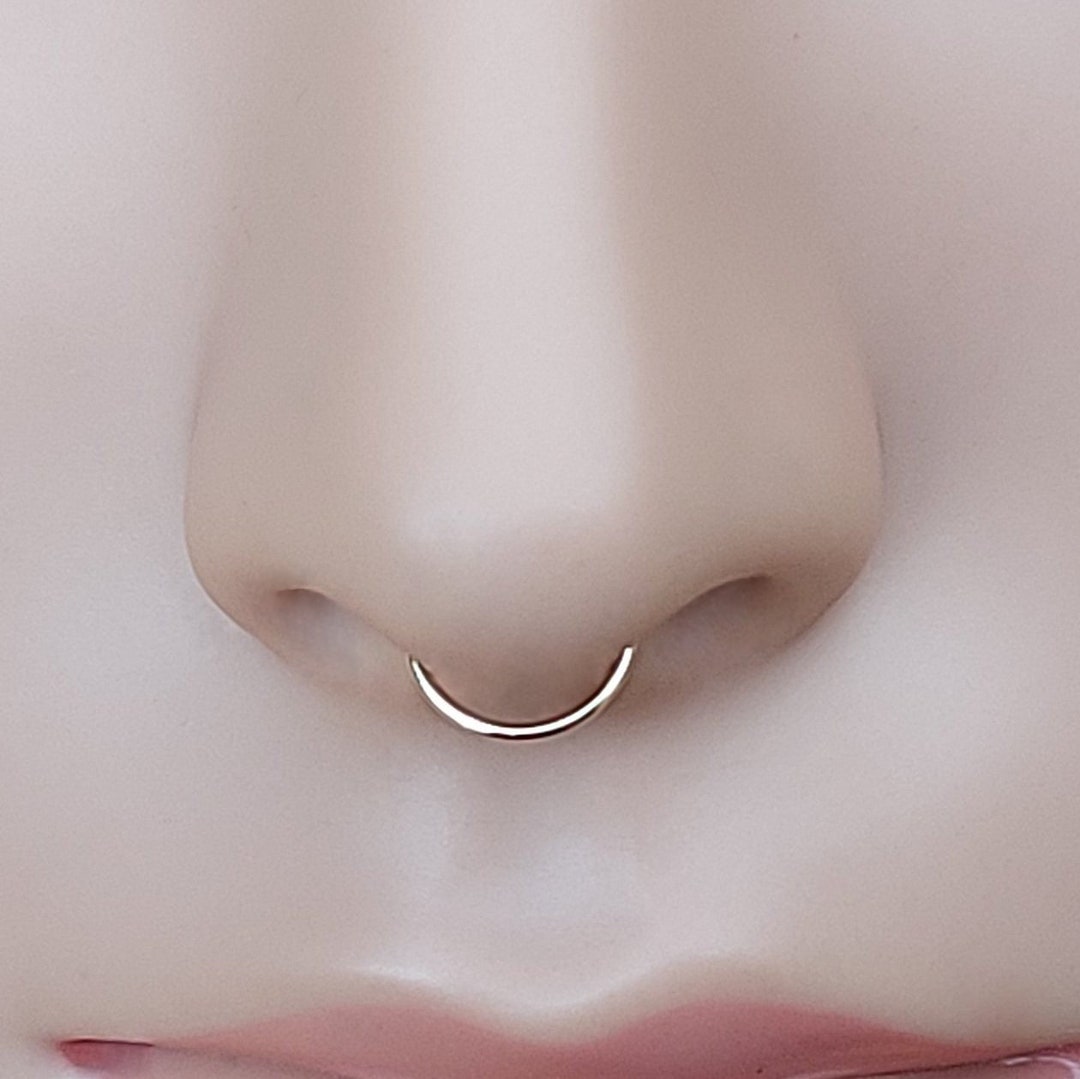 Septum Piercing 14K Gold Septum Ring Septum Piercings Septum Piercing ...