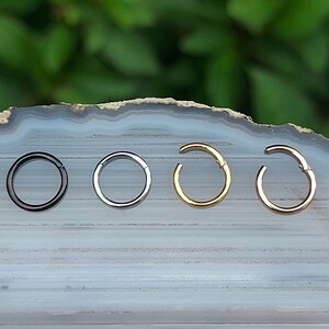 Nose Ring Clicker - Nose Piercing - Nose Jewelry- 316L Surgical Steel ...
