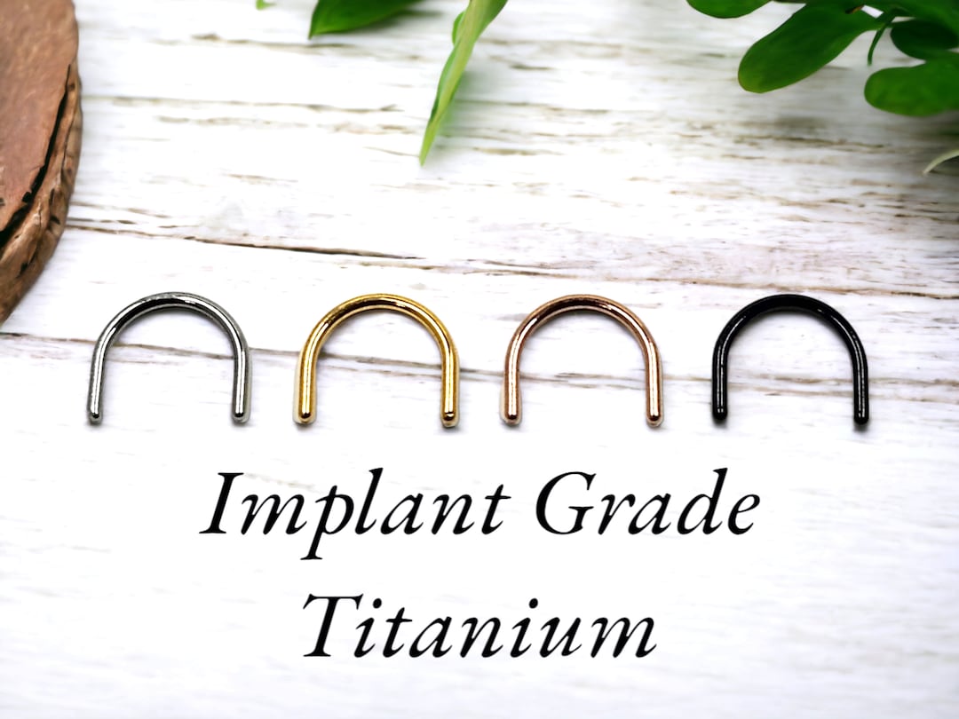 TITANIUM Retainers Septum Retainer Piercing Septum Piercing Retainer ...