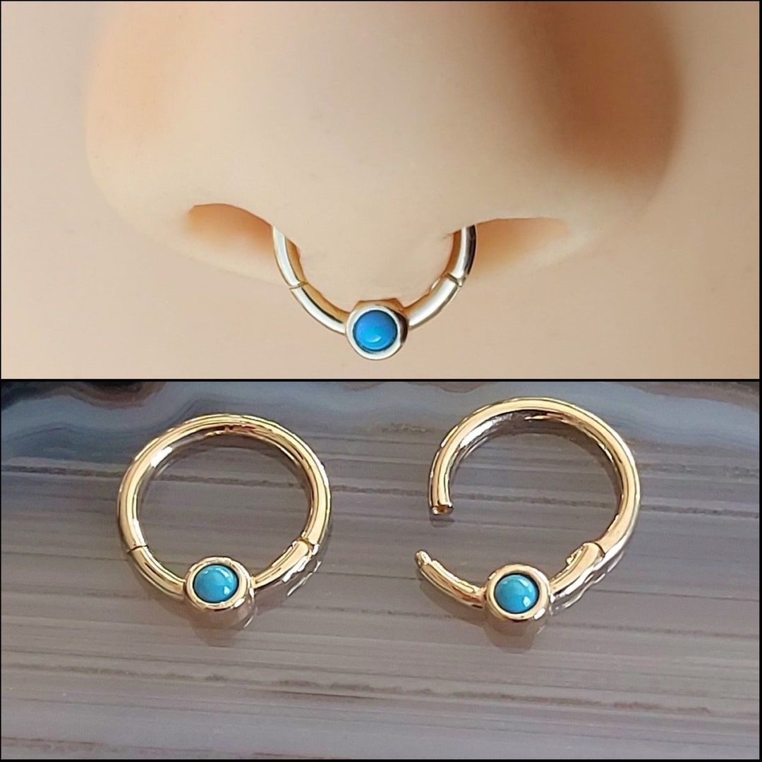 Septum Piercing Small 14K Gold Septum Ring Jewelry Septum Piercings ...