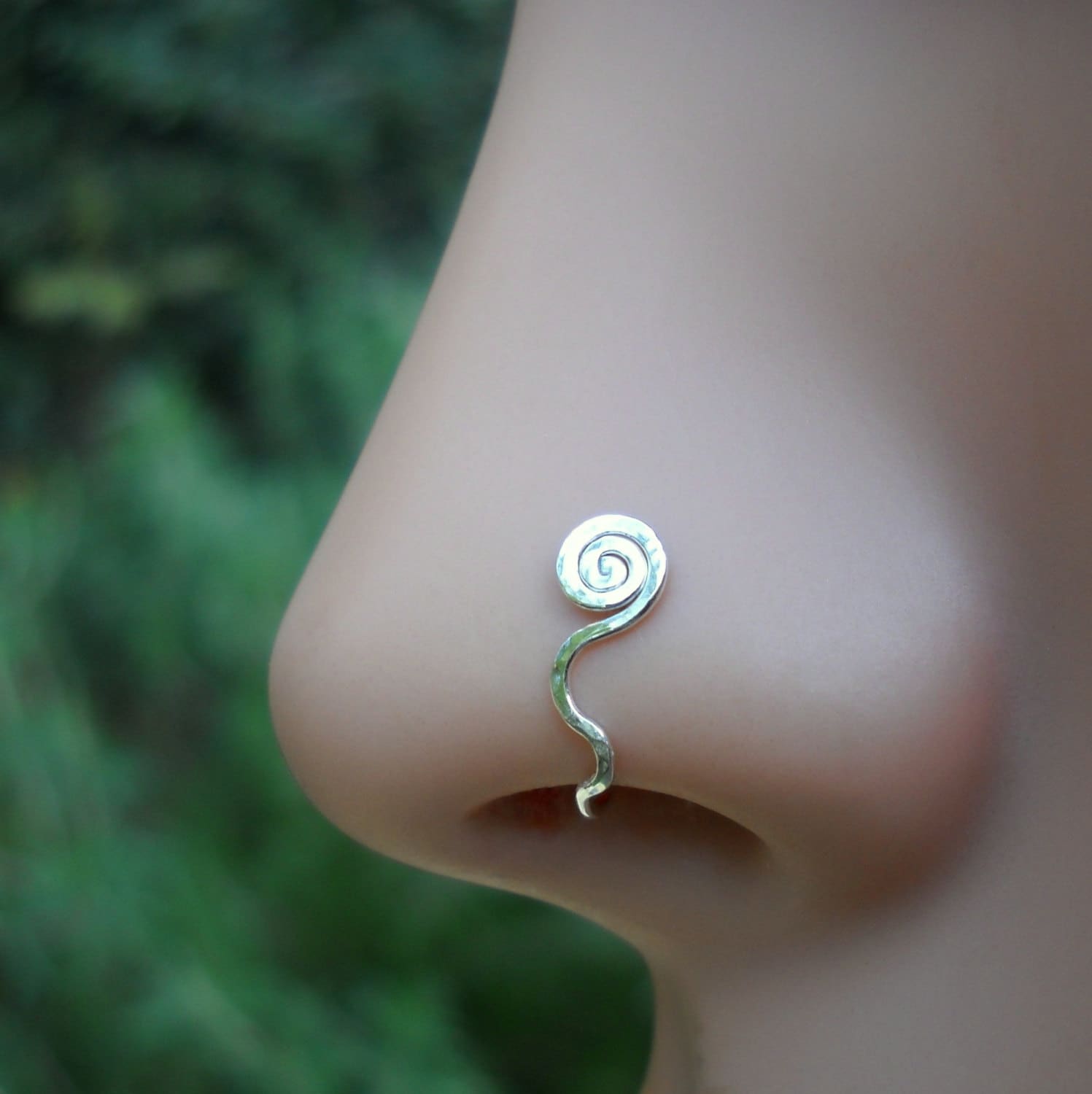 Nose Cuff - Clip on Nose Cuff - Sterling Silver - 14K Yellow or Rose ...