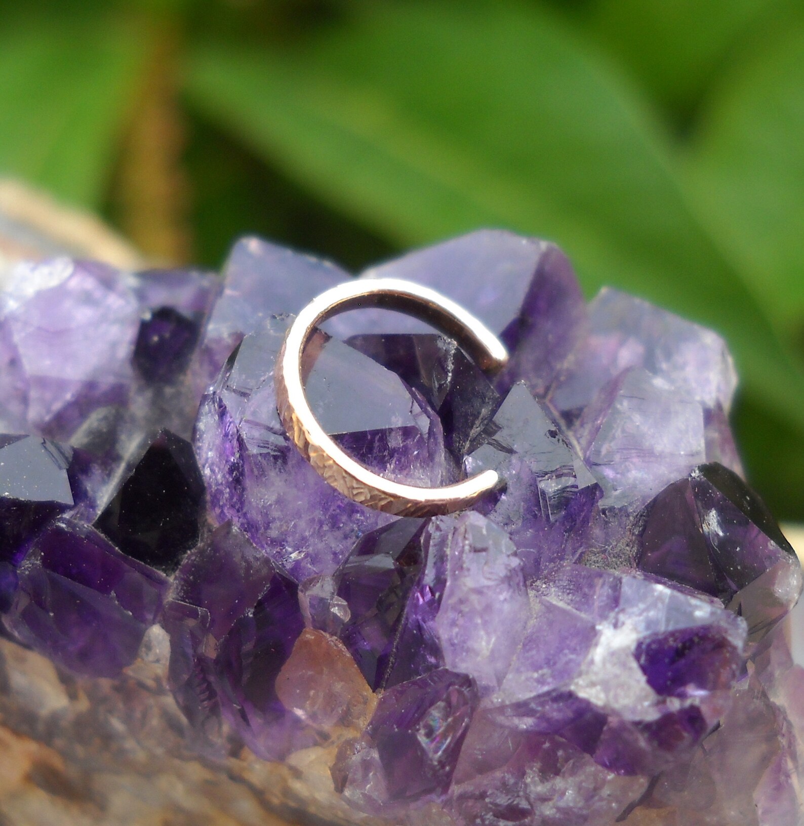 Nose Cuff - FAKE Nose Ring - Nose Hoop - Fake Piercings - Textured 14K ...
