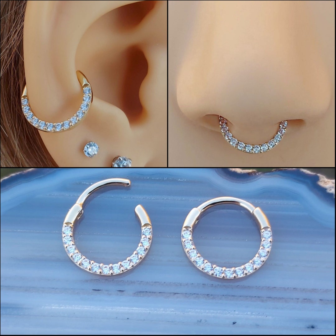 Septum Piercing 14K Gold Septum Ring Septum Piercings Septum Piercing ...