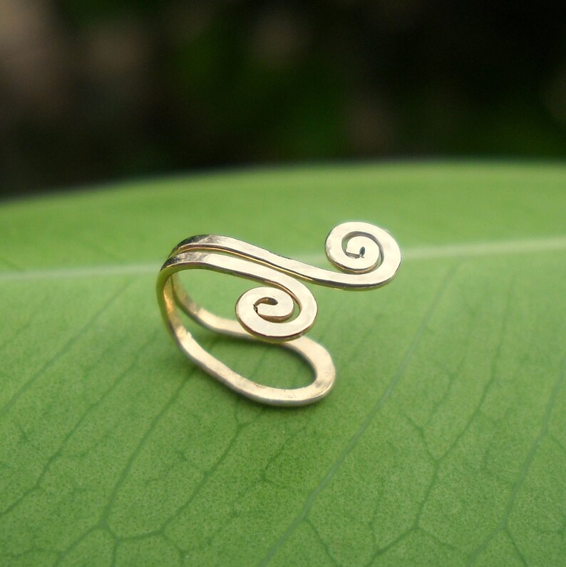 Nose Cuff 14K Solid Yellow Rose or White Gold Spiral Nose | Etsy