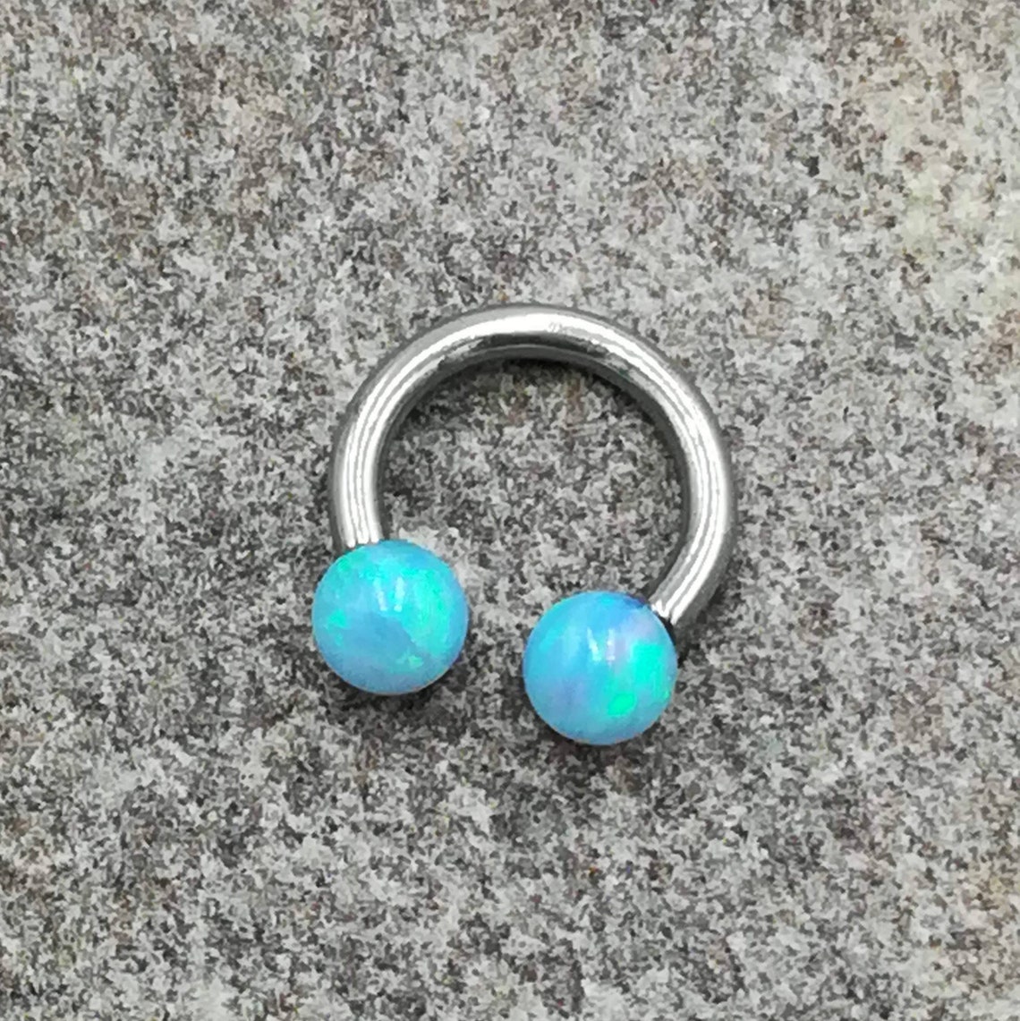 Opal Horseshoe Tragus Ring Tragus Earring Horseshoe Circular | Etsy