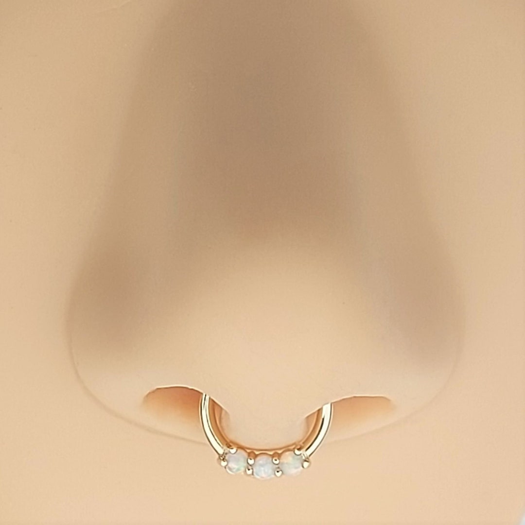 Septum Piercing Small 14K Gold Septum Ring Jewelry Septum Piercings ...