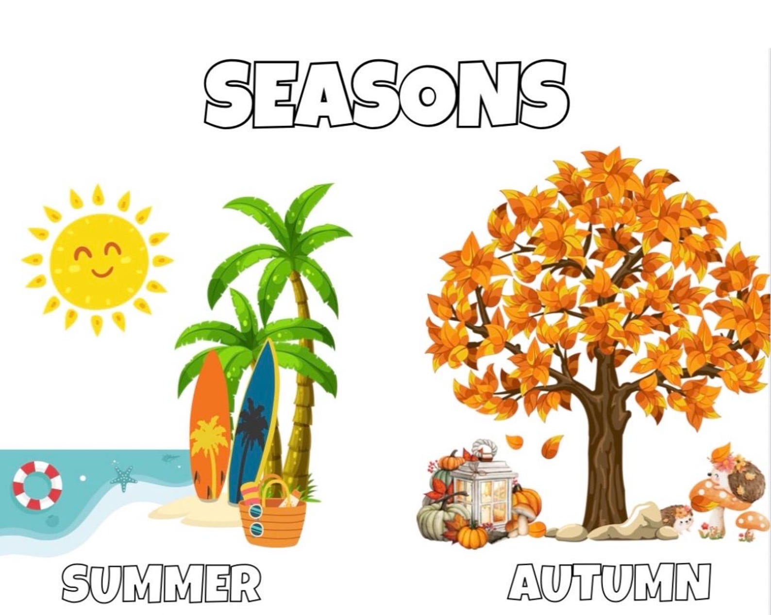 Seasons Activities Pack for Preschool | Fun & Educational Worksheets ...