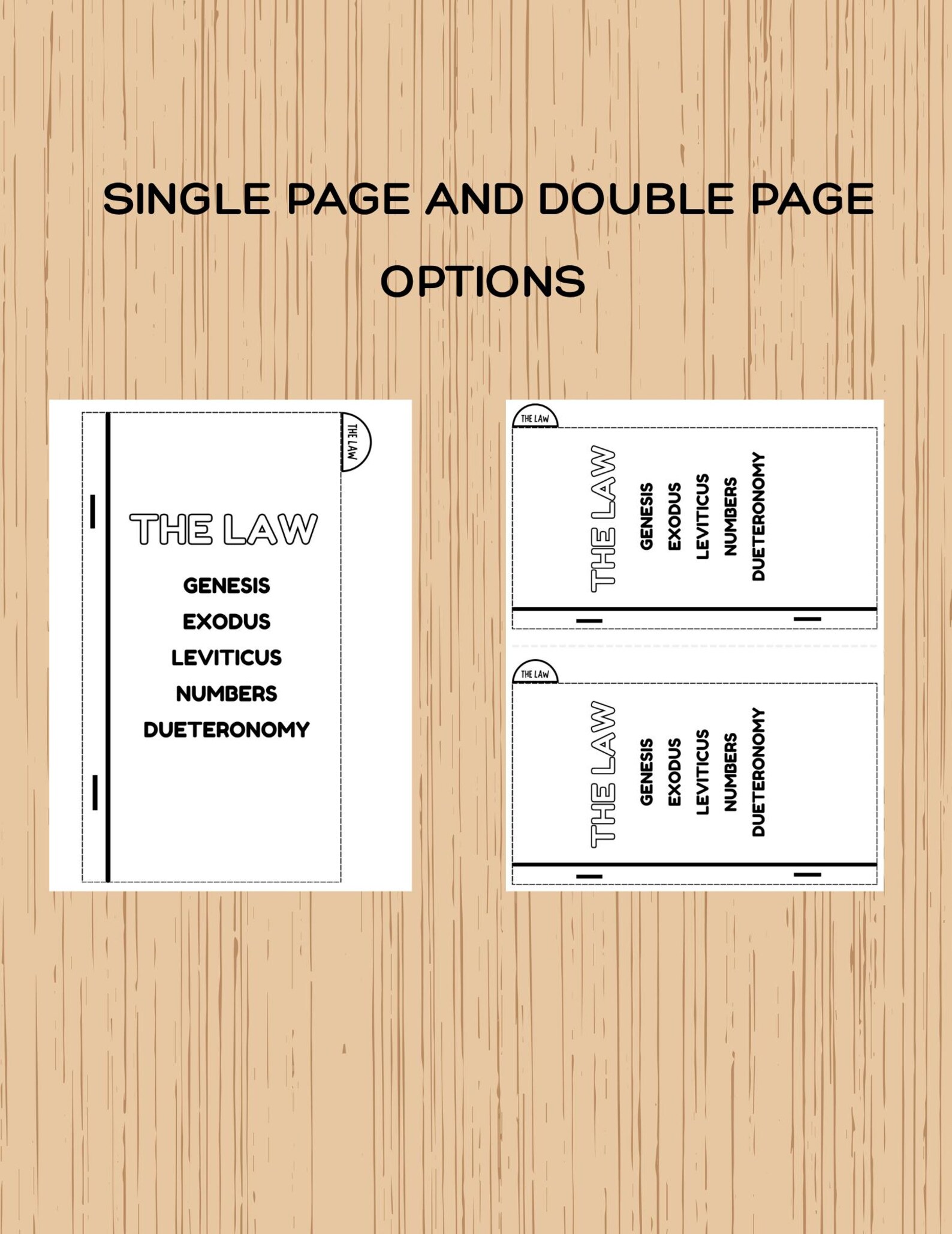 Books of the Bible Flip Book | Kids' Church Craft (PDF Printable) - Etsy