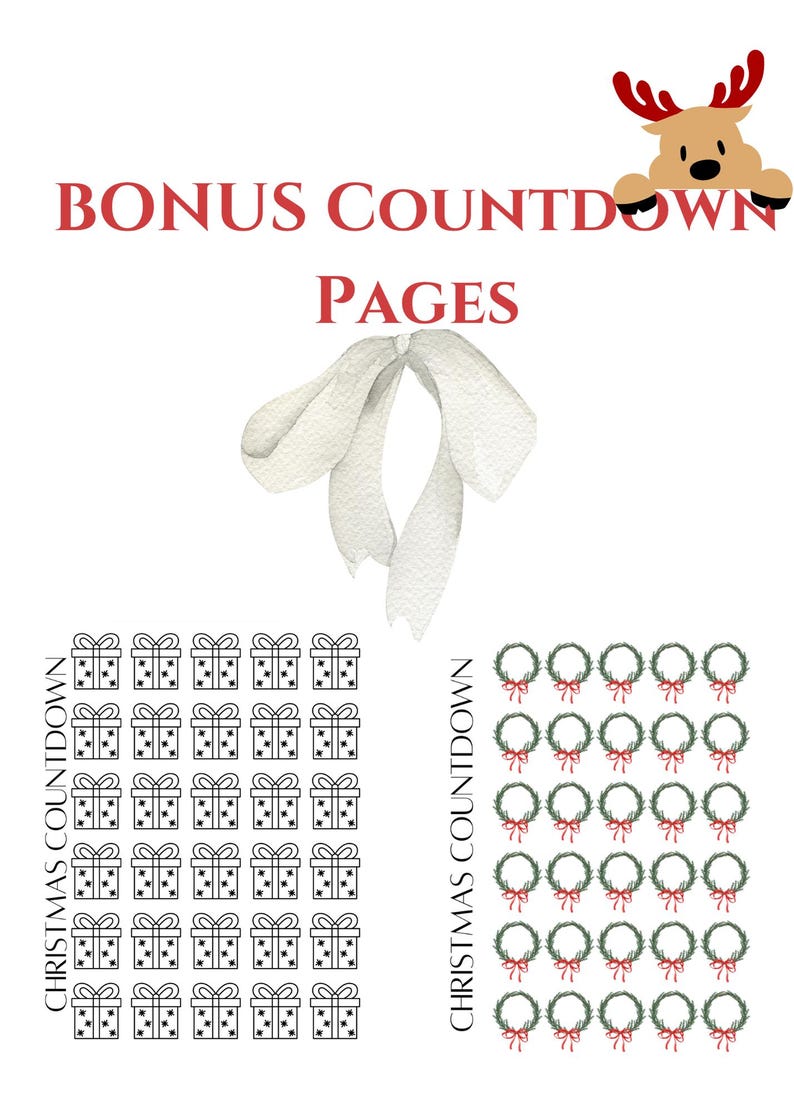 Printable Christmas Advent Activity Cards, Family Advent Calendar ...