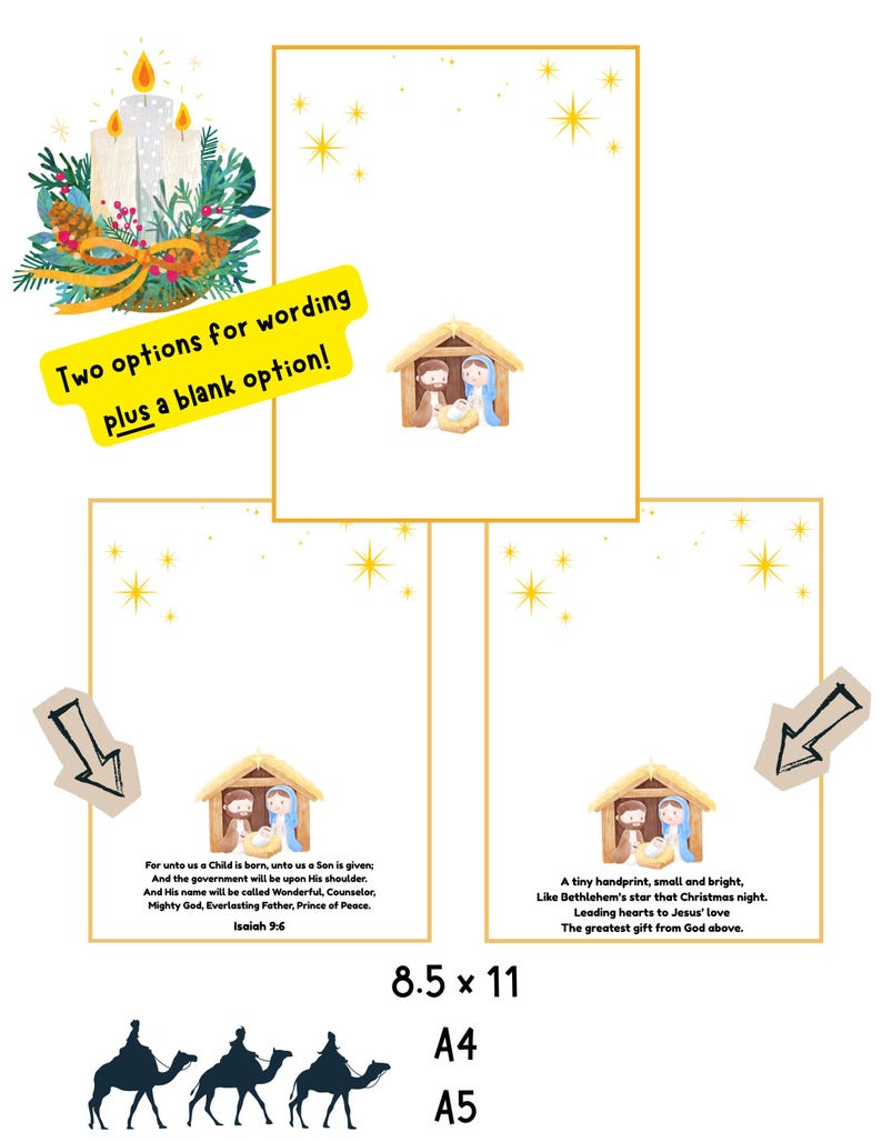 Nativity Handprint Craft for Kids | Star of Bethlehem Handprint ...
