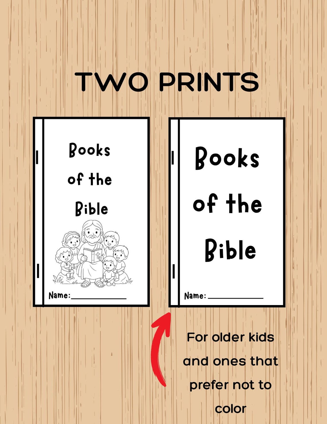 Books of the Bible Flip Book | Kids' Church Craft (PDF Printable) - Etsy