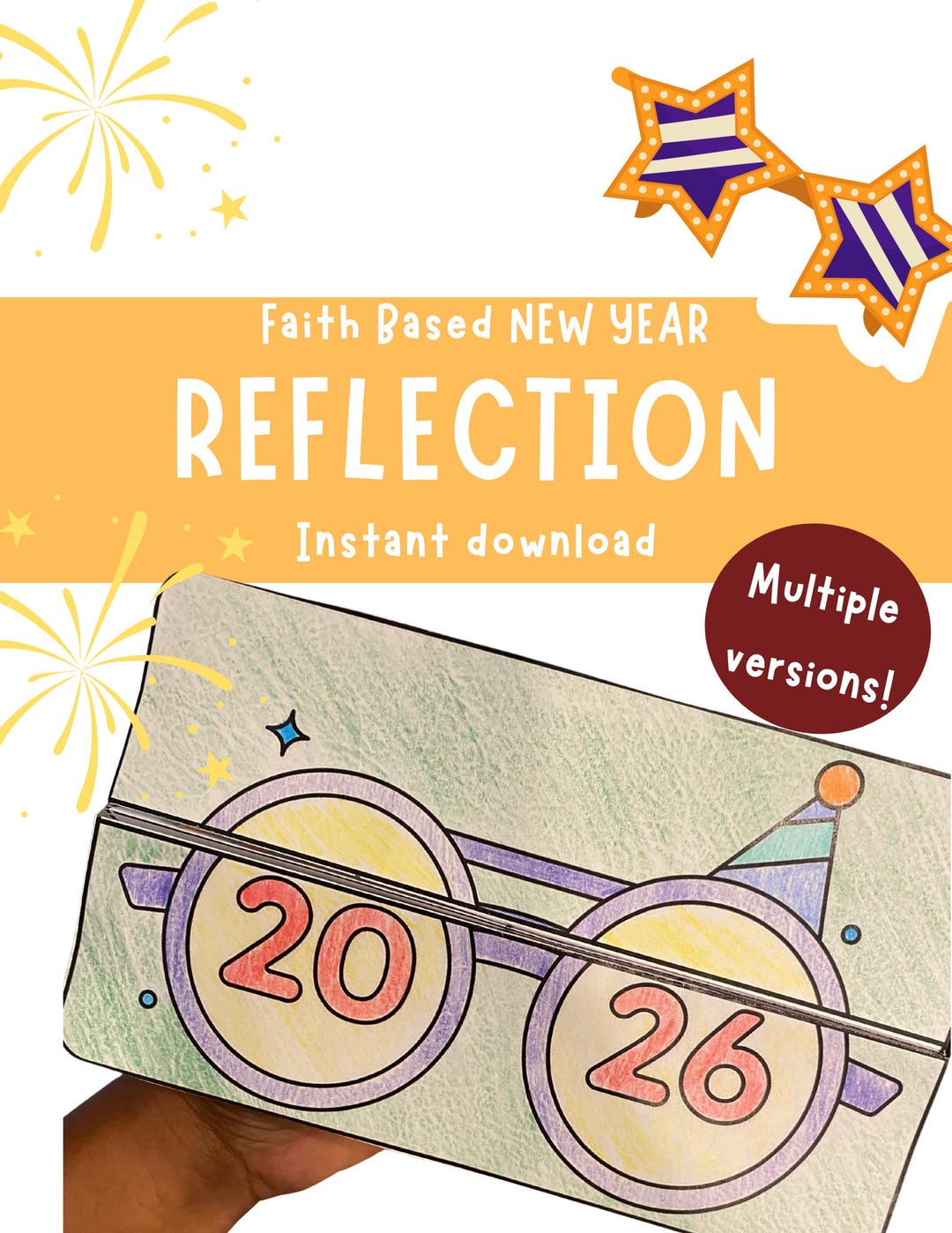 Faith Based New Year Goal Setting for Kids, New Year Reflection, 2026 ...
