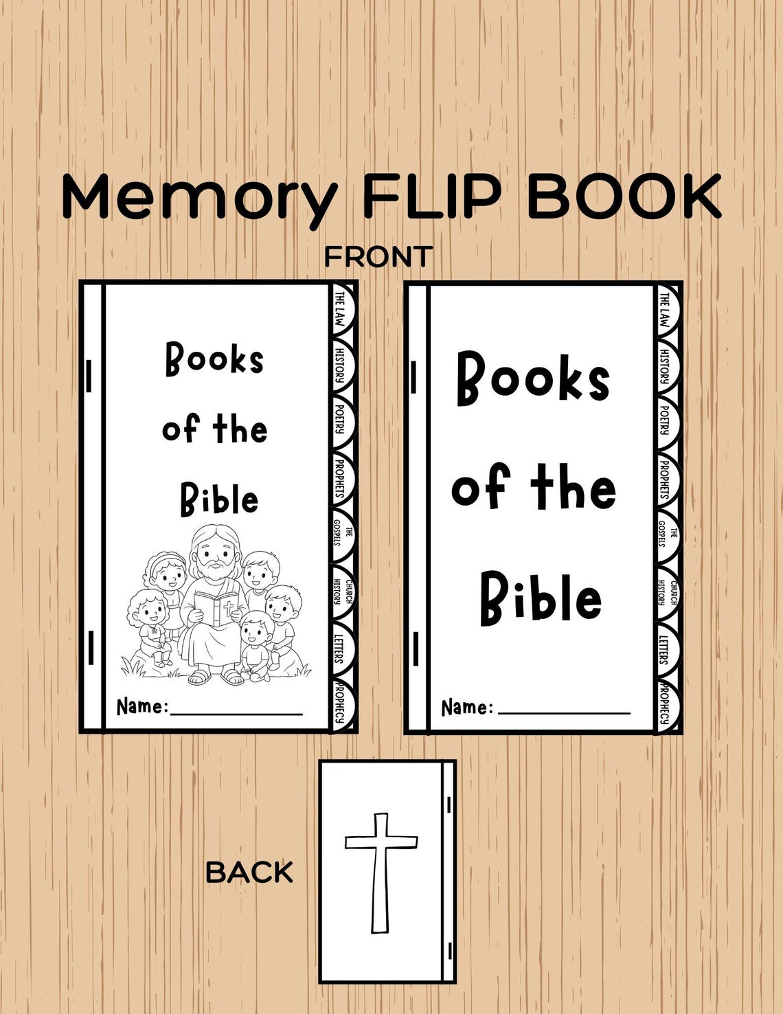 Books of the Bible Flip Book | Kids' Church Craft (PDF Printable) - Etsy