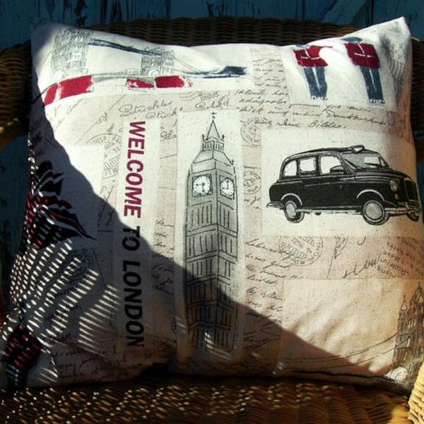 British Pillow - Etsy