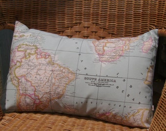 World Map Pillow | Etsy