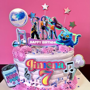 K-pop Cake Topper Set • Personalized Name & Age • Idol Party ...