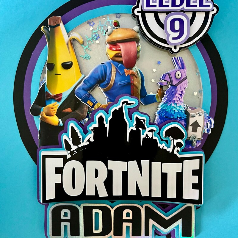Fortnight Cake Topper - Etsy