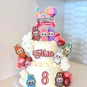 Labu Cake Topper Set • Personalized Birthday Decorations • Custom Name ...