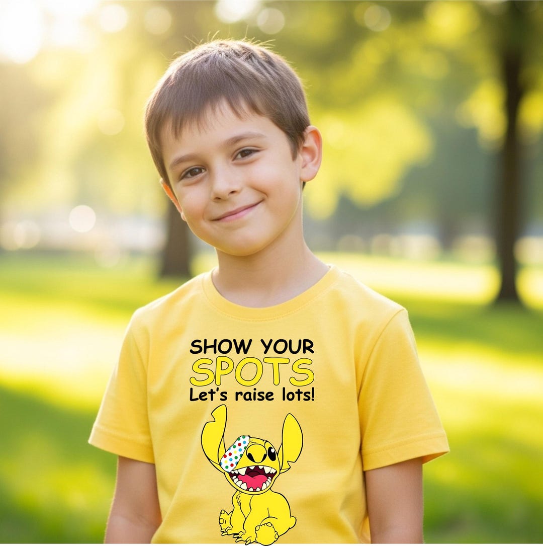 Show Your Spots T-shirt Child in Need Pudsey Day Support Teacher Top ...