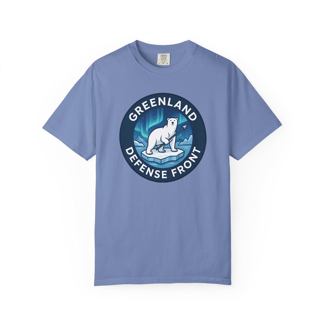 Greenland Defense Front T-shirt | Polar Bear Arctic Valor | Unique ...